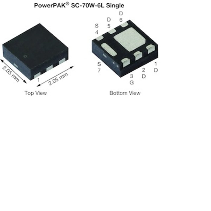 SQA470CEJW-T1_GE3 Vishay | N-Channel MOSFET, 2.25 A, 30 V, 7-Pin PowerPAK SC-70W-6L Vishay ...