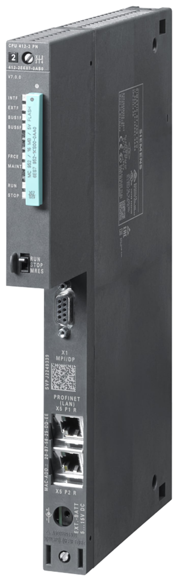 6ES7412-2EK07-0AB0 Siemens | Siemens SIMATIC S7-400 Series PLC CPU for ...