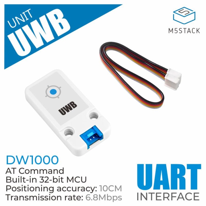 U100 M5Stack | M5Stack Ultra-Wideband (UWB) Unit Indoor Positioning ...