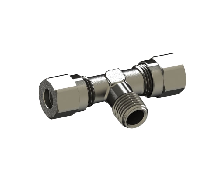 RS PRO | RS PRO 69220 Series Tee Threaded Adaptor, BSP 1/4 BSP Male to ...