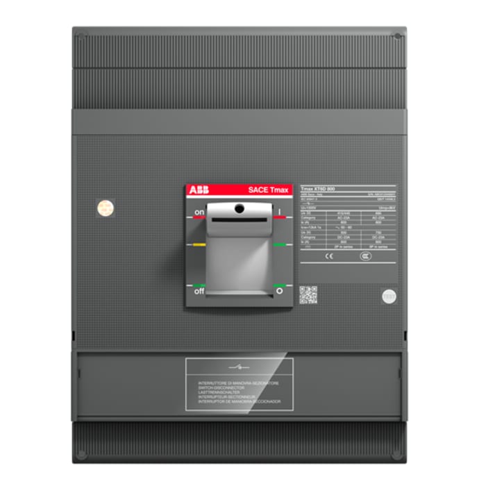 1SDA100784R1 XT6D 800 3pFF ABB | Interruptor seccionador, 3P, Corriente 800A 1SDA100784R1 SACE ...