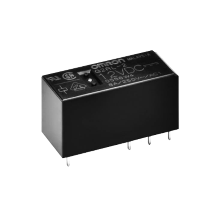G2RL2APW124DC Omron | Omron PCB Mount Non-Latching Relay, 24V dc Coil, 8A Switching Current ...