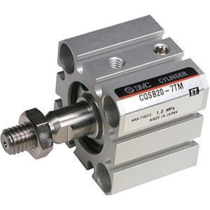CQSB25-10S SMC | SMC Pneumatic Cylinder - 25mm Bore, 10mm Stroke, CQS ...