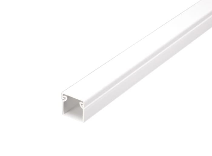 RS PRO | RS PRO Wiring Duct White, W15 mm x D25 mm, L2 m, Polyvinyl ...