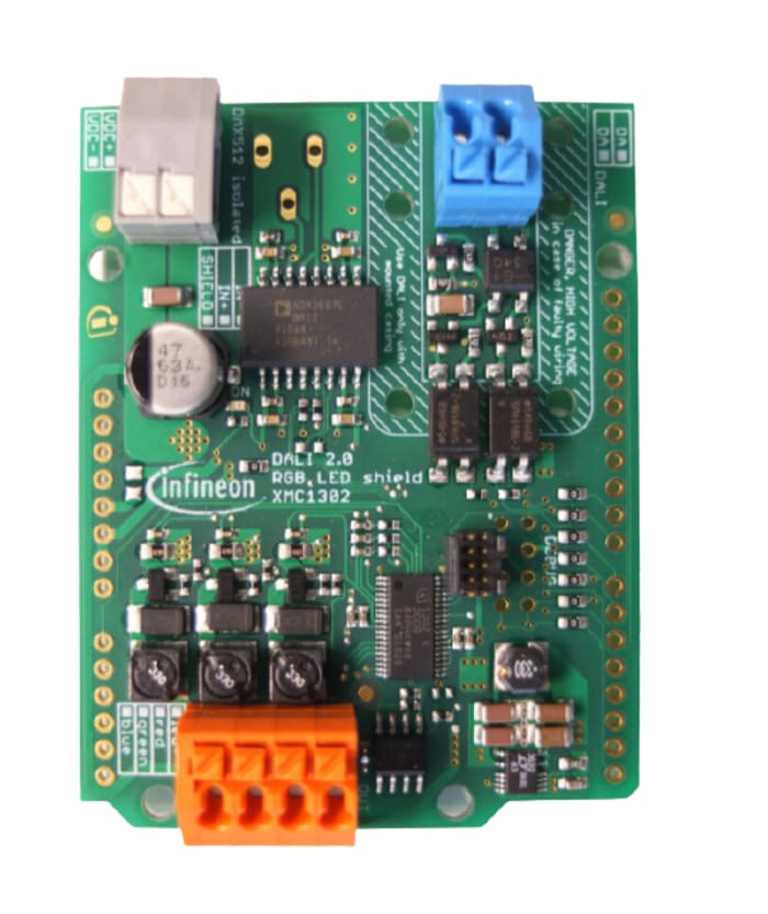 KITXMCLEDDALI20RGBTOBO1 Infineon | Placa de evaluación KIT-XMC-LED-DALI ...