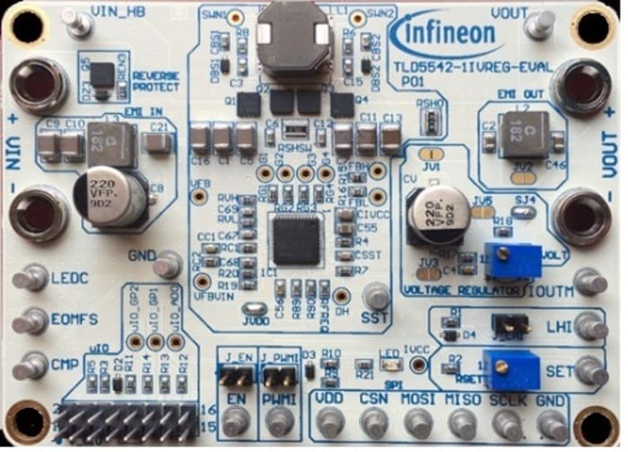TLD55421IVREGEVALTOBO1 Infineon | Infineon TLD5542-1IVREG-EVAL Buck ...