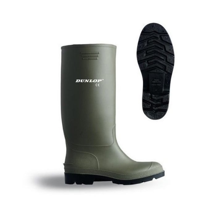 380VP.46 Dunlop | Botas de seguridad Dunlop de color Verde, talla 45 ...