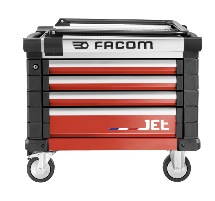 JET.CR4M3APF Facom | Facom 4 Drawer Wheeled Tool Chest | 234-9510 | RS