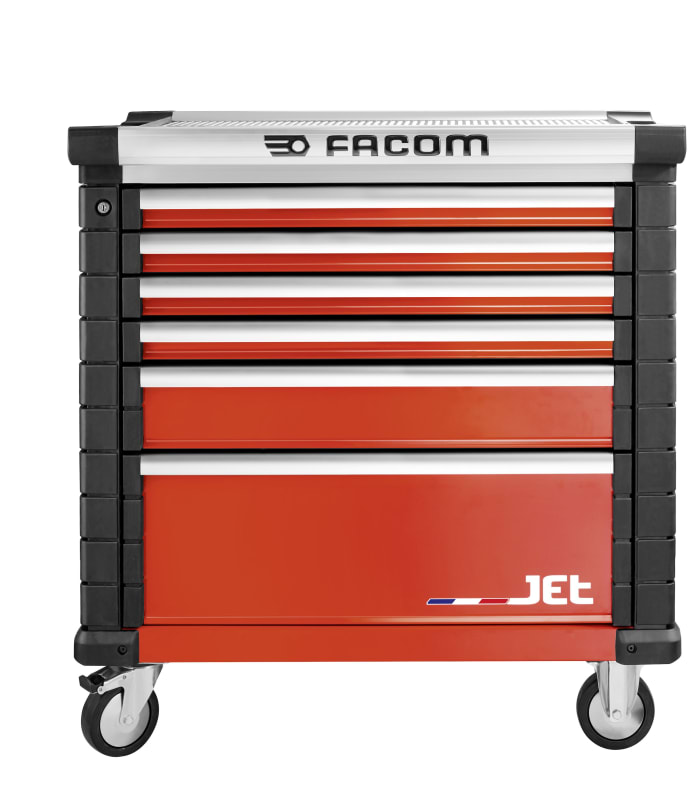 JET.6M4APF Facom | Facom 6 Drawer Steel Wheeled Roller Cabinet | 234 ...