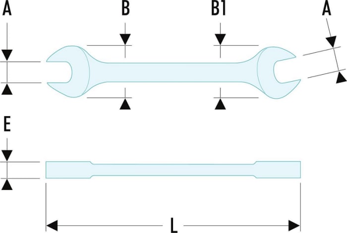 44.14X15 Facom | Facom 44 Series Double Ended Open Spanner, 14mm ...