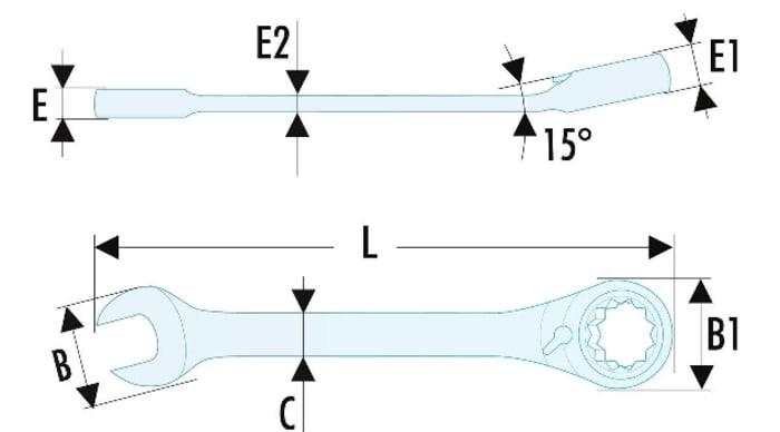 467BS.8 Facom | Facom 467BS Series Combination Ratchet Spanner, 8mm ...