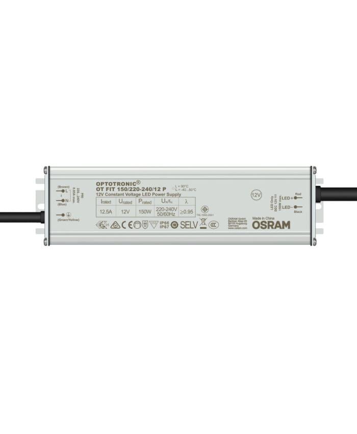 OT-FIT-150/220-240/12-P Osram | Osram LED Driver, 12.5V Output, 150W Output, 850mA Output ...