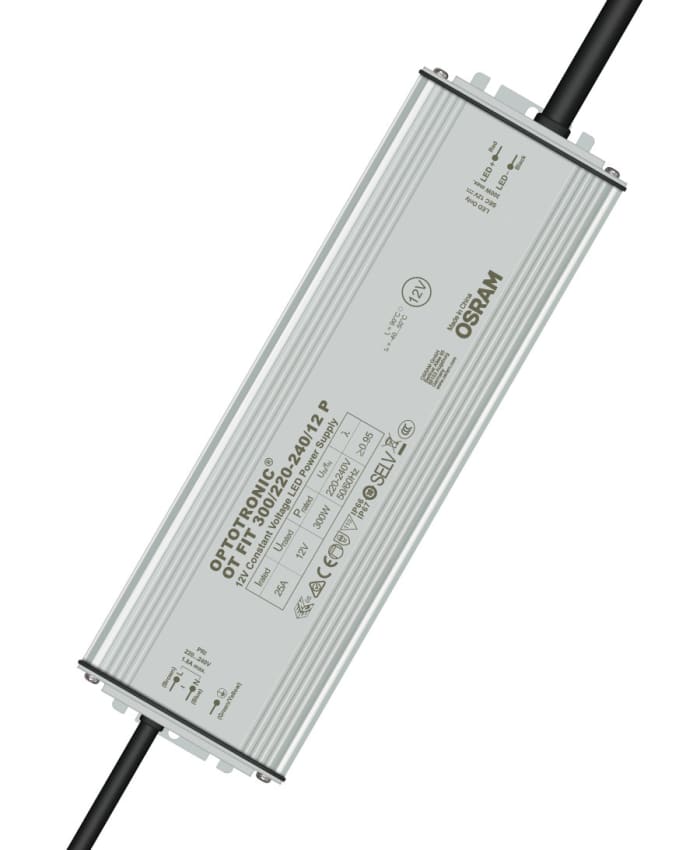 OT-FIT-300/220-240/12-P Osram | Osram LED Driver, 12.5V Output, 300W ...