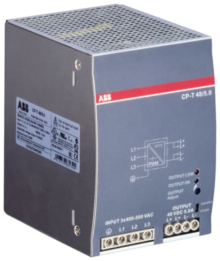 1SVR427054R2000 CP-T 48/5.0 ABB | ABB CP Switched Mode DIN Rail Power ...