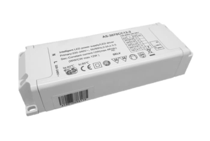 RS PRO | RS PRO LED Driver, 25 → 40V Output, 12W Output, 300mA Output, Constant Current Dimmable ...