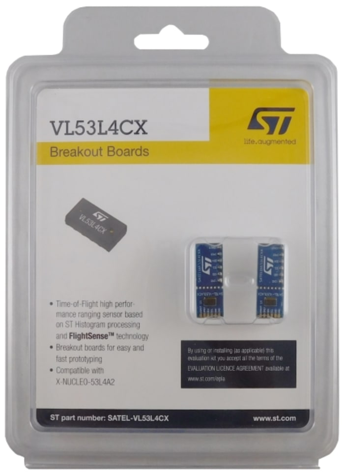 SATEL-VL53L4CX STMicroelectronics | Placa de evaluación Sensor ToF STMicroelectronics SATEL ...