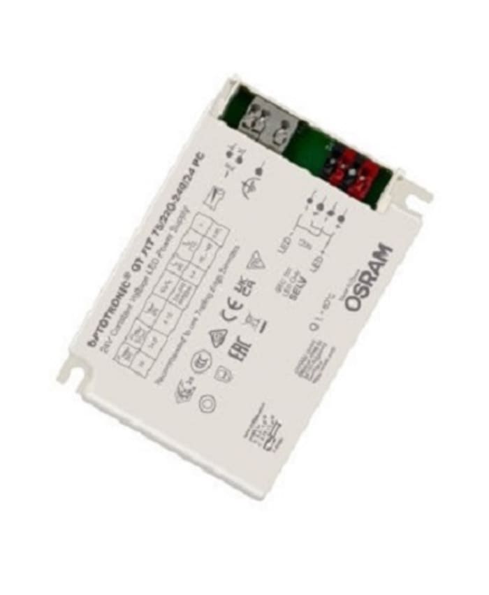 OT-FIT-75/220-240/24-PC Osram | Osram LED Driver, 24V Output, 36W Output, Constant Voltage ...