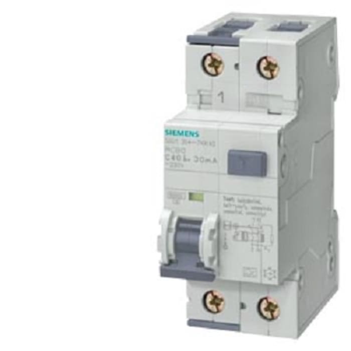 5SU1154-7KK10 Siemens | Siemens RCBO, 10A Current Rating, 2P Poles ...