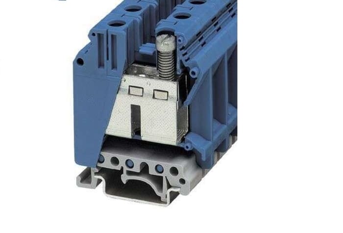 3008025 Phoenix Contact | Borne terminal pasante, Azul, Terminación ...