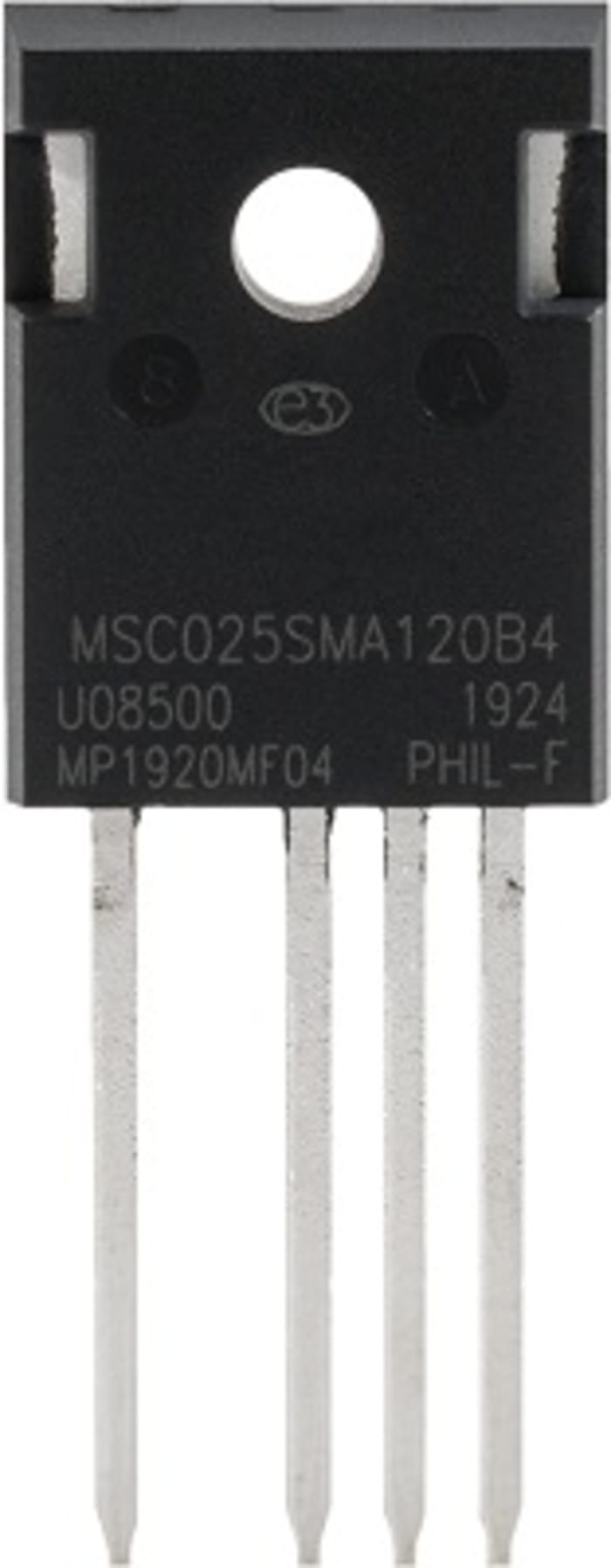 MSC040SMA120B4 Microchip | Microchip SiC N-Channel MOSFET, 46 A, 1200 V, 4-Pin TO-247-4 ...