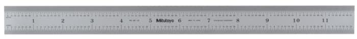 182-125 Mitutoyo | Mitutoyo 300mm Steel Imperial, Metric Ruler, With ...