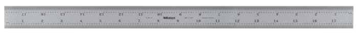 182-145 Mitutoyo | UKAS(2429993) Steel Rule Metric/imp 450 | 243-0141 ...