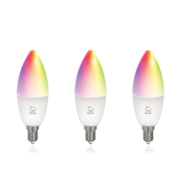 SH-LE14RGB-3P Deltaco | Deltaco 5 W E14 Smart Bulb Smart Bulb, Cool ...