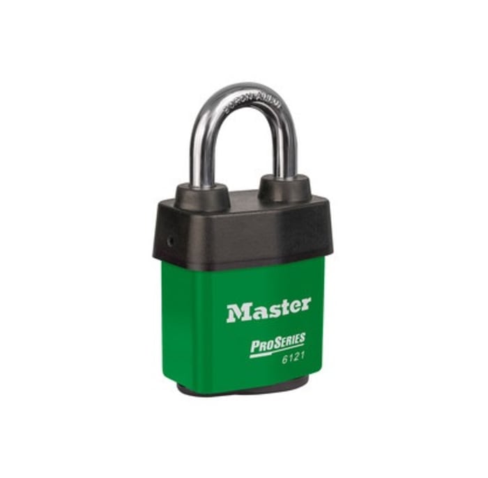 6121GRN Master Lock | Master Lock Key Weatherproof Padlock, 8mm Shackle ...