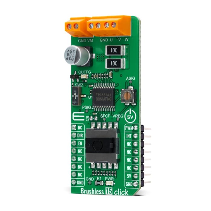 MIKROE-4885 MikroElektronika | Placa complementaria Motor BLDC MikroElektronika Brushless 15 ...