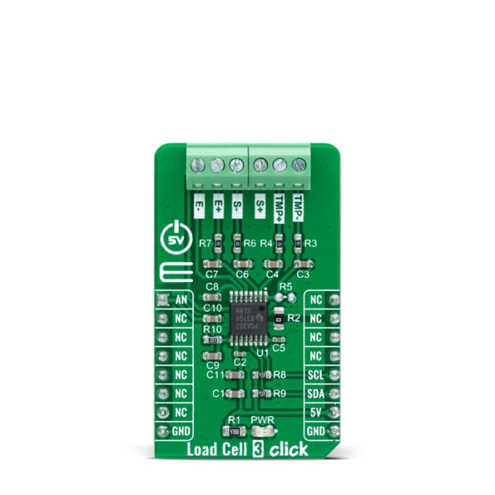 MIKROE-4658 MikroElektronika | MikroElektronika Load Cell 3 Click Pressure Sensor Add On Board ...