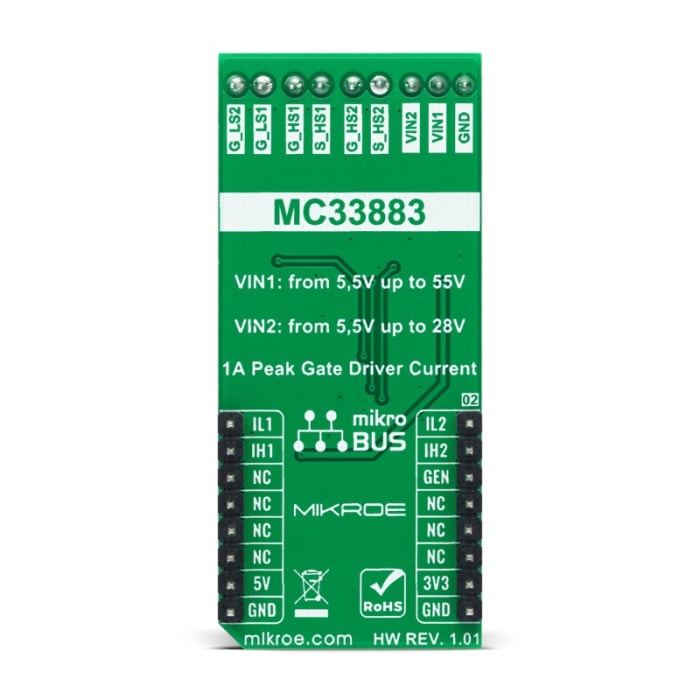 MIKROE-4696 MikroElektronika | Placa complementaria Driver de medio ...