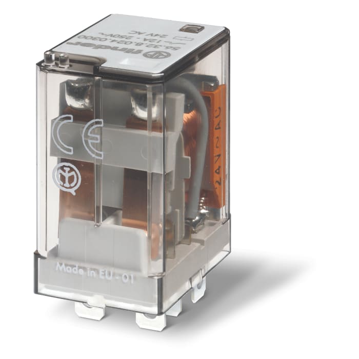 563481102000 Finder | Finder Plug-In Mount Power Relay Module, 110V ac ...