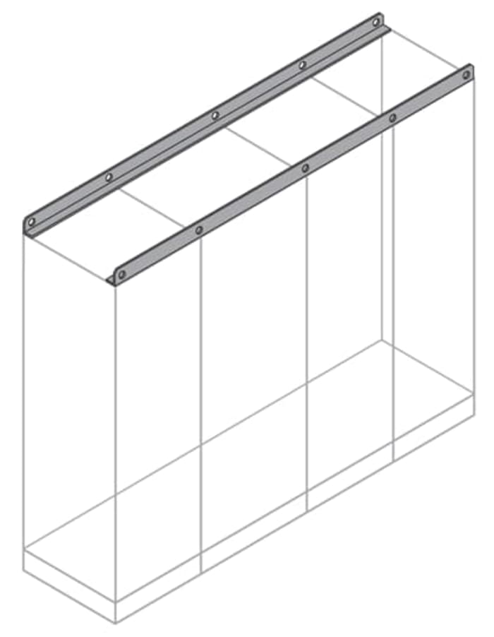TU1001 ABB | ABB IS2 Series Metal Structure Rail, 1.6m W, 1m L For Use ...