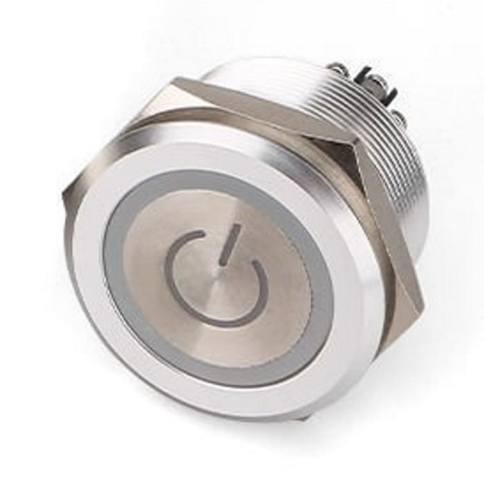 RS PRO | RS PRO Illuminated Push Button Switch, Momentary, Panel Mount ...