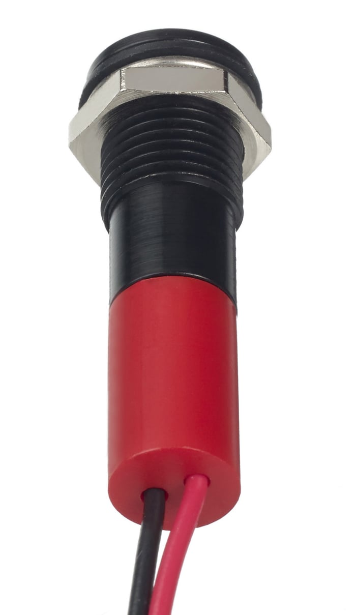 RS PRO | RS PRO Red Panel Mount Indicator, 12V dc, 8mm Mounting Hole ...