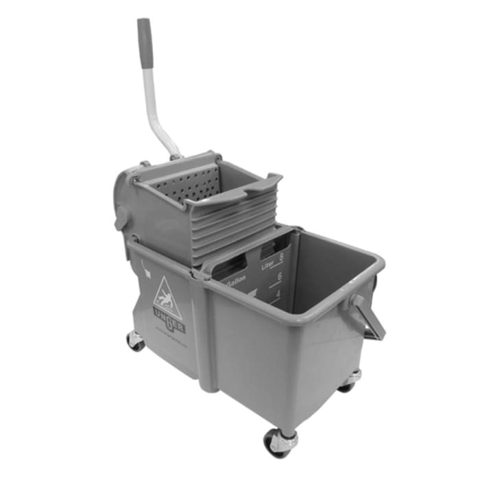 COMSG Unger | Polypropylene Grey Mop Bucket With Handle | 249-8404 | RS