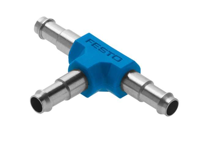 T-PK-3 Festo | Festo CN Series T Fitting, Push In 4 mm to Push In 4 mm, Tube-to-Tube Connection ...