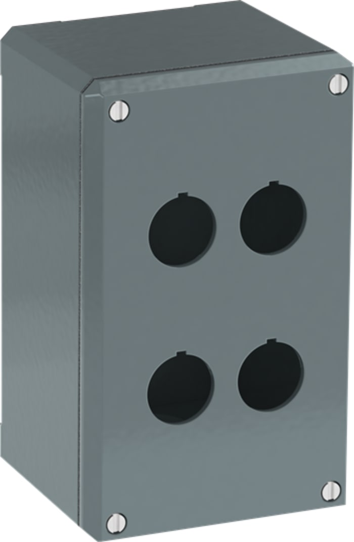 1SFA170850R3004 ABB | ABB Grey Aluminium Modular Metal Push Button Enclosure - 4 Hole | 250-4291 ...