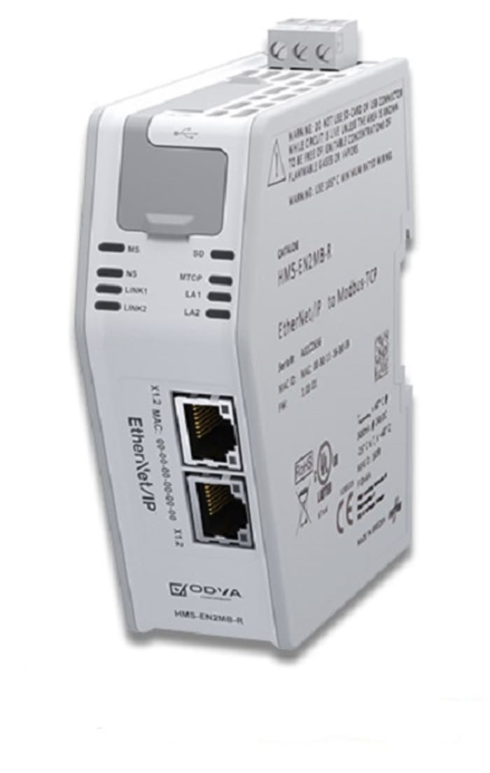 HMS-EN2MB-R Anybus | Adaptador TCP/ModBus CP1 Anybus, para usar con ...