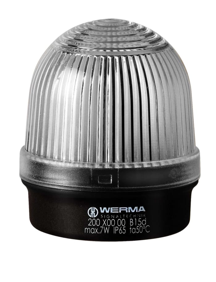 200.400.00 Werma | Werma 200 Series Clear Continuous lighting Beacon ...