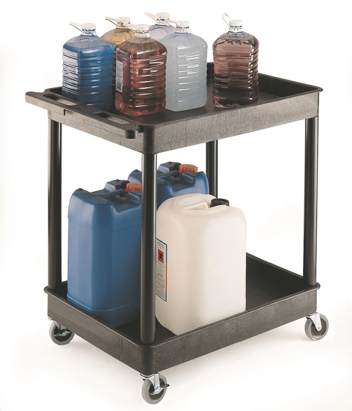 RS PRO | RS PRO 2 Polyethylene Swivel Trolley, 175 kg Load | 252-0629 | RS