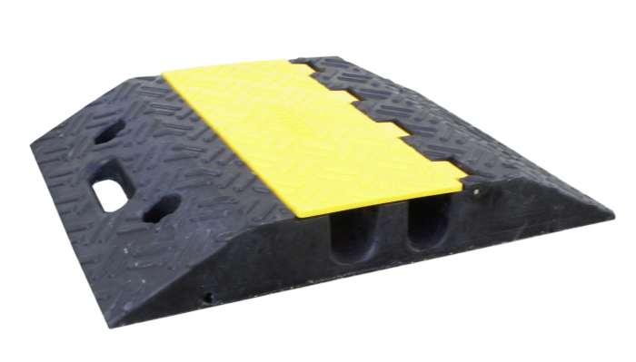 RS PRO | RS PRO 500mm Black/Yellow Cable Cover in Rubber, 35mm Inside ...