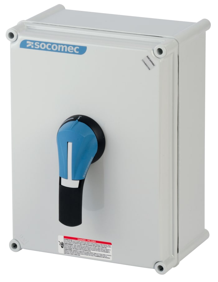 31165016 Socomec | Seccionador Socomec, 3 Polos, IP65 Pared, Conexión ...