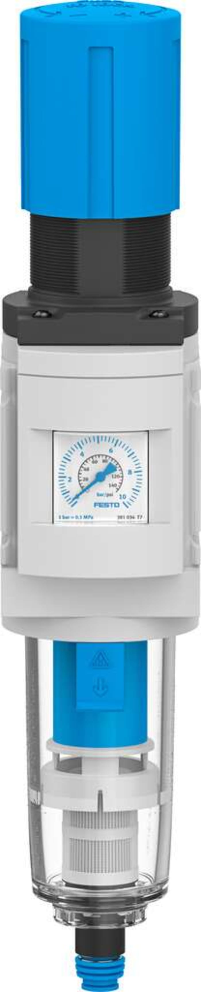 MS6-LFR-1/2-D6-C-P-VC-AG-BAR-B Festo | Festo MS Polycarbonate Filter ...