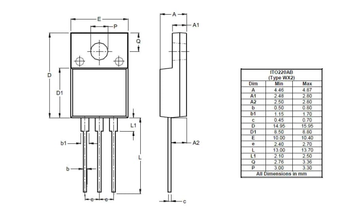 STPS2020 DiodesZetex | Diodes Inc 200V Rectifier & Schottky Diode ...