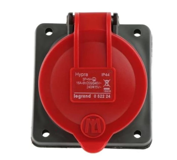 053801 Legrand | Legrand IP44, IP55 3P + N + E Socket Socket, Rated At ...