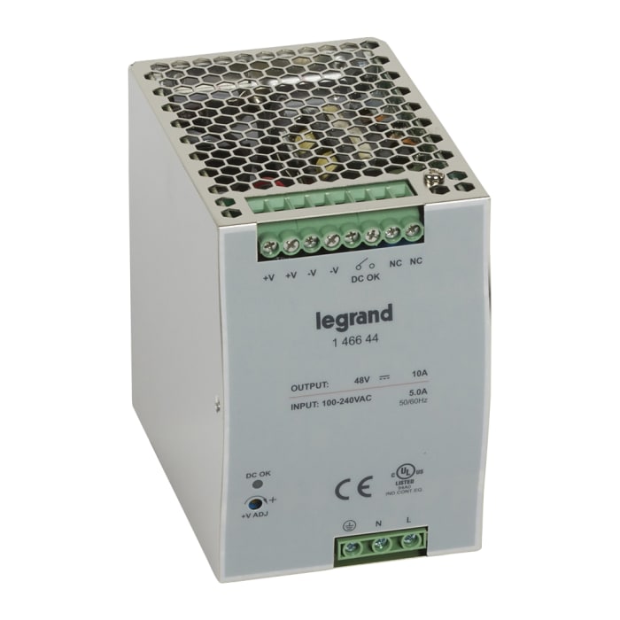 146644 Legrand | Legrand Switched Mode DIN Rail Power Supply, 88 → 264 ...