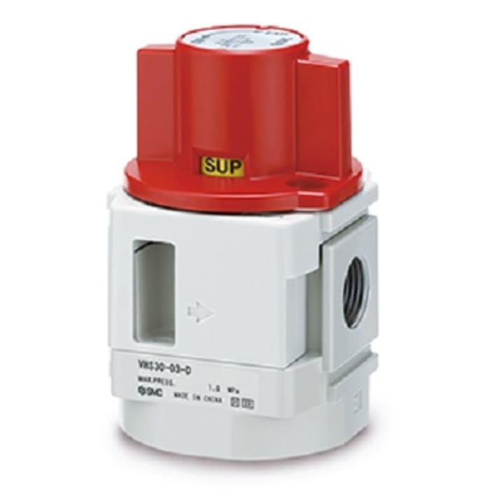 VHS40-F04-D SMC | SMC Rotary Knob Pressure Relief Pressure Release Valve VHS40-D Series, G 1/2 ...