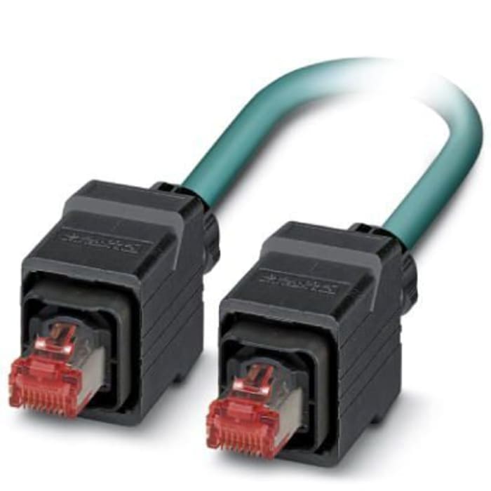1408967 Phoenix Contact | Phoenix Contact, 10m Cat5, Blue RJ45 to Male ...