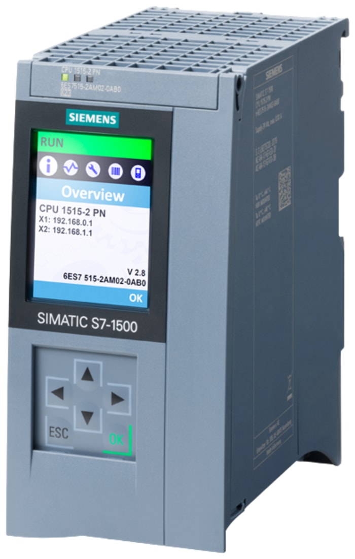 6ES7515-2AN03-0AB0 Siemens | Siemens SIMATIC S7-1500 Series PLC CPU for ...